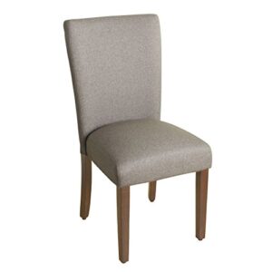 homepop parsons classic upholstered accent dining chair, single pack, grey