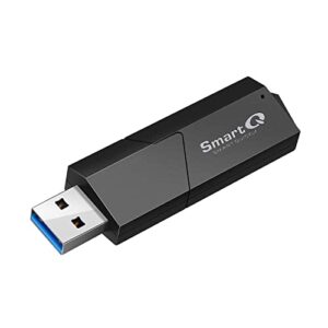 SmartQ C307 SD Card Reader Portable USB 3.0 Flash Memory Card Adapter Hub for SD, Micro SD, SDXC, SDHC, MMC, Micro SDXC, Micro SDHC, UHS-I for Mac, Windows, Linux, Chrome, PC, Laptop, Switch (Single)