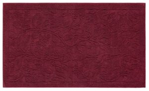 mohawk home foliage accent rug, 3 ft x 5 ft, cabernet