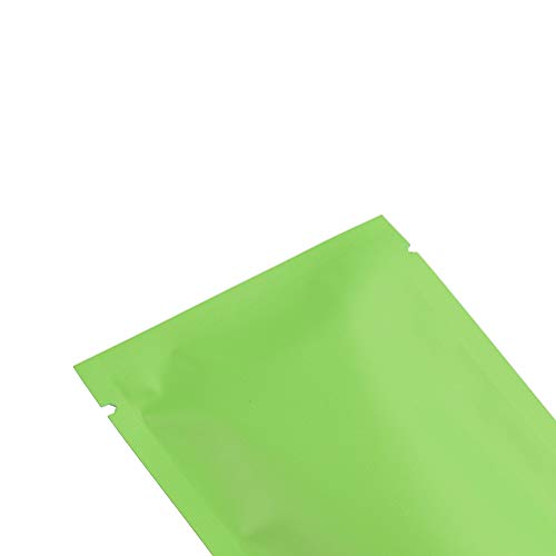 100/200PCS Green Metallic Foil Open Top Bags (200, 5x8cm (1.9x3.1"))