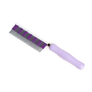 small pet select - hair buster comb for rabbits, cats and dogs, metal pet comb for shedding and detangling, grooming tool for small pets with long and short fur