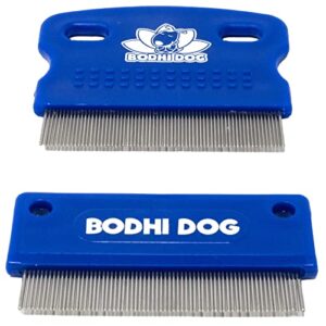 Bodhi Dog Tear Eye Stain Remover Combs | Set of 2 | Clean and Remove Crust, Dirt, Buildup around Pet Eyes | Best for Dogs & Cats Fur and Coats