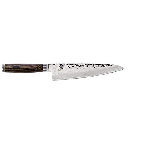 Shun Cutlery Premier Asian Cook's Knife 7”, Gyuto-Style Chef's Knife, Ideal for All-Around Food Preparation, Authentic, Handcrafted Japanese Knife, Professional Chef Knife