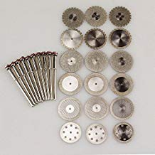 18 dental diamond polishing wheel disc cutter plaster+ 10 hp shank mandrel 2.35mm