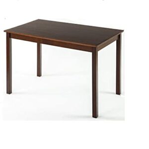 Zinus Juliet Espresso Wood Dining Table / Table Only, 45 in x 28 in x 29 in