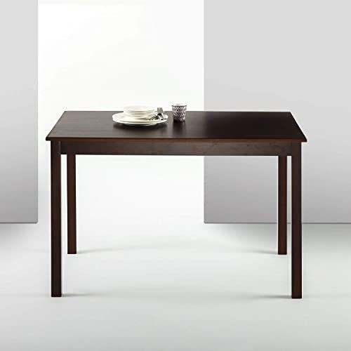 Zinus Juliet Espresso Wood Dining Table / Table Only, 45 in x 28 in x 29 in