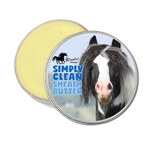 the blissful dog horses simply clean sheath butter all natural cleansing for your horse, 4-ounce