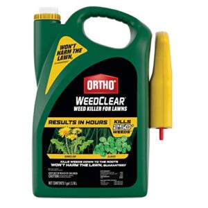 ortho weedclear weed killer for lawns: with comfort wand, won't harm grass (when used as directed), kills dandelion & clover, 1 gal.