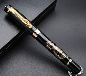 jinhao golden relievo chuan ren fountain pen m nib