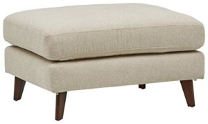 amazon brand – rivet sloane mid-century modern ottoman, 32"w, shell