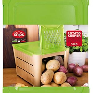 Snips Potato Keeper, 10.04" x 7.87" x 6.89", Green