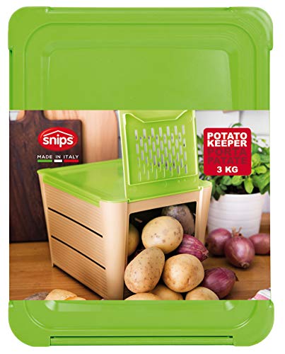 Snips Potato Keeper, 10.04" x 7.87" x 6.89", Green