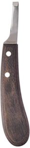 diamond farrier rh hand narrblade hoof knife, narrow - right, plain