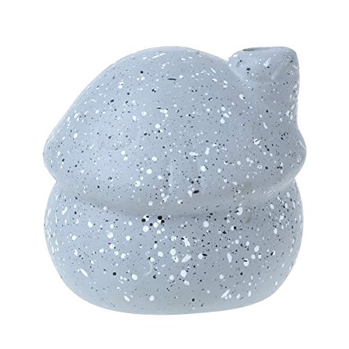 Saim Aquarium Decor Ceramic Mushroom House Ornament Landscape Decor for Small Shrimp to Rest and Breed - Grey