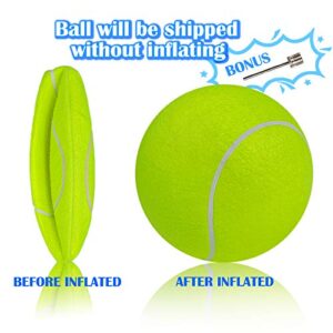 Banfeng Giant 9.5" Dog Tennis Ball Large Pet Toys Funny Outdoor Sports Dog Ball Gift with Inflating Needles