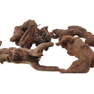 emours Driftwood Branches Reptiles Aquarium Decoration Assorted Size,(5.5-8 inch in Length),4 Pieces