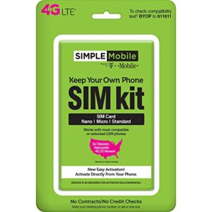 simple mobile keep your own phone 3-in-1 prepaid sim kit