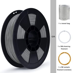 ZIRO TPU Filament 1.75mm,Flexible TPU Filament 1.75mm,3D Printer Filament 1.75mm TPU Flexible Filament 0.8KG Spool, Dimensional Accuracy +/- 0.05mm,Gray