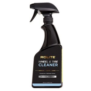 rolite wheel and tire cleaner (16 fl. oz.) - acid free and safe for all finishes including clear-coats, dissolves brake dust & road grime instantly