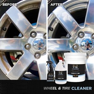 Rolite Wheel and Tire Cleaner (16 fl. oz.) - Acid Free and Safe for All Finishes Including Clear-Coats, Dissolves Brake Dust & Road Grime Instantly