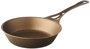 aus-ion deep skillet with satin finish 100% made in sydney, 3mm australian iron, commercial grade cookware, 9-inch, golden