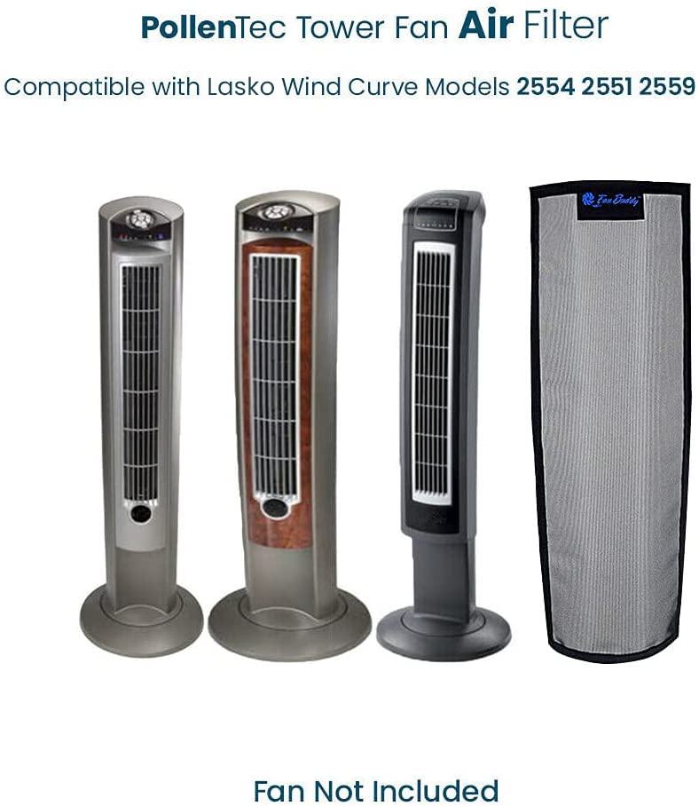 Tower Fan Air Purifying Filter Keeps Your Fan Clean and Running Longer for Cleaner Air and a Cooling Breeze Reusable Compatible with Lasko Wind Curve Fan Models 2254,2551,2559