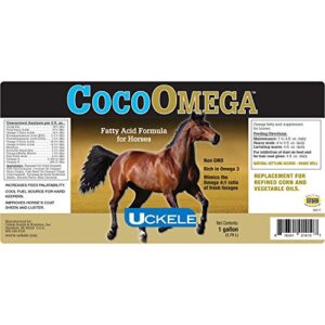 Uckele CocoOmega Granular Horse Supplement - Fatty Acid Formula for Horses - Equine Vitamin & Mineral Supplement - Non-GMO - Soy Free - 5 Pound (lb)