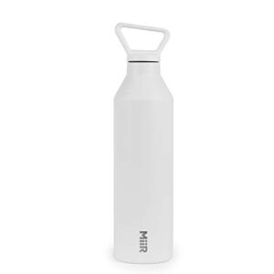 miir, insulated narrow mouth bottle, white, 23 oz