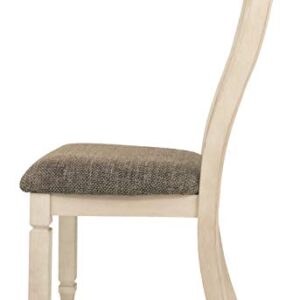 Signature Design by Ashley Bolanburg Upholstered Dining Room Chair, 2 Count, Antique White