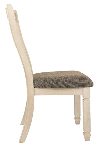 Signature Design by Ashley Bolanburg Upholstered Dining Room Chair, 2 Count, Antique White