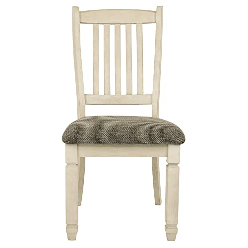 Signature Design by Ashley Bolanburg Upholstered Dining Room Chair, 2 Count, Antique White