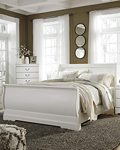 Signature Design by Ashley Anarasia Traditional Queen Sleigh Headboard ONLY, White