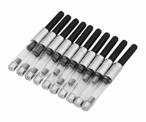 10 pcs regal metal fountain pen ink converter, suitable for jinhao, duke, baoer, fuliwen, regal fountain pen