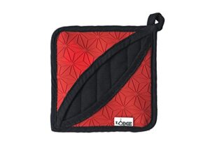 lodge manufacturing company trivet/potholder, 1 count, red/black