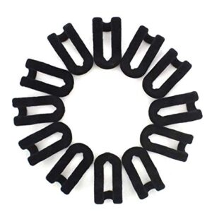 Bondream 50 pcs Mini Cascading Hanger Hooks Connector for Stack Clothes and Make Your Closet Space-Saving, Black