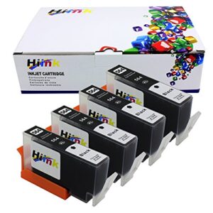 hiink compatible ink cartridges replacement for hp 564xl 564 black ink cartridges(cn684wn)(black, 4-pack)