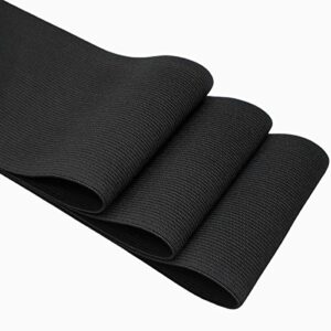 Knit Elastic 4 Inch Wide Black Heavy Stretch High Elasticity Knit Elastic Band 3 Yards