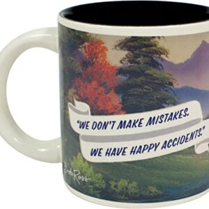 The Unemployed Philosophers Guild Ceramic Bob Ross Self-Painting Mug - in A Fun Gift Box