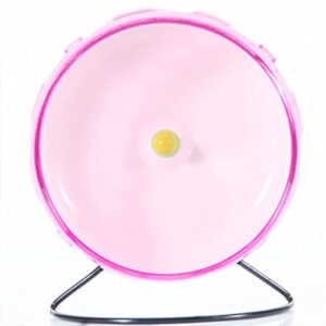 8.2 inches hamster syrian hamster gerbil rat hedgehog running wheel mute exercise wheel (pink)