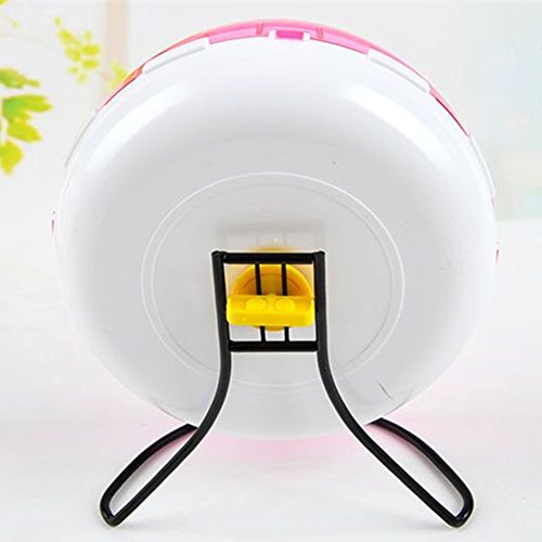 8.2 Inches Hamster Syrian Hamster Gerbil Rat Hedgehog Running Wheel Mute Exercise Wheel (Pink)