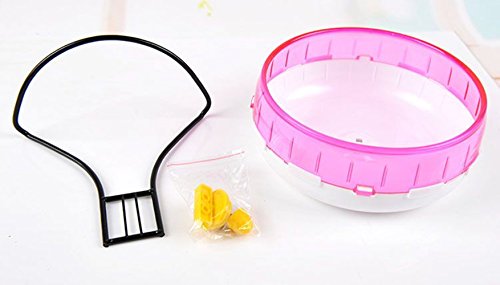 8.2 Inches Hamster Syrian Hamster Gerbil Rat Hedgehog Running Wheel Mute Exercise Wheel (Pink)