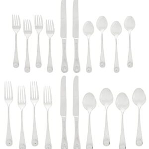 Ginkgo International 20-Piece Stainless Steel Flateware Place Setting , Service for 4