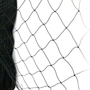 boknight bird netting for garden, 25 x 50 feet net netting for bird poultry aviary heavy duty chicken netting with ropes& cable ties, 2.4 inch square mesh size (25' x 50'-2.4'')