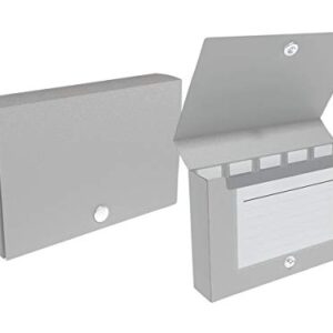 1InTheOffice Index Card Holder 3x5, Index Card Case, Assorted Colors, Holds 100 3x5 Card, (4 Pack)