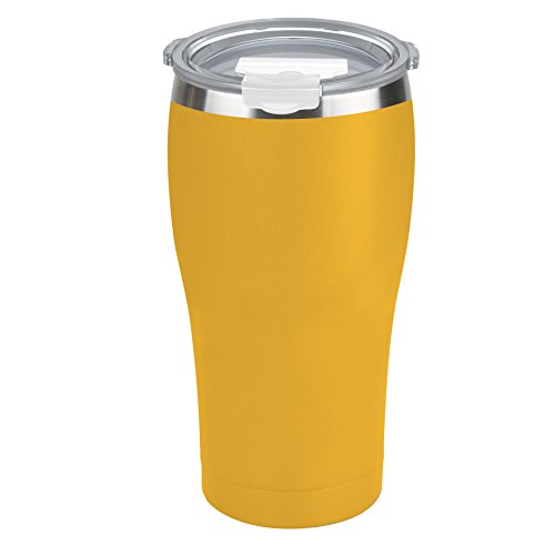 Tahoe Trails 30 oz Stainless Steel Tumbler Vacuum Insulated Double Wall Travel Cup With Lid, Mango 69-235-1002