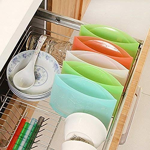 Reusable Silicone Food Bag Storage, 4 Packs