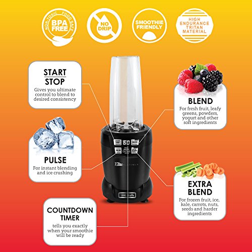 Elite Platinum EPB-5455 Nutri-Blender, Black