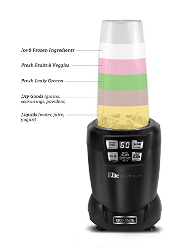 Elite Platinum EPB-5455 Nutri-Blender, Black