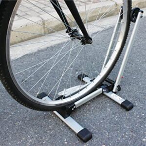 MaxxHaul 80717 Foldable Floor Bike Stand Fits 20"-29" Sports Bicycles, black