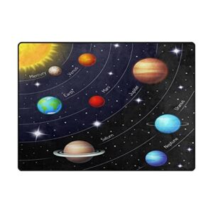 ALAZA Outer Space Solar System Area Rug Rugs for Living Room Bedroom 7'x5'